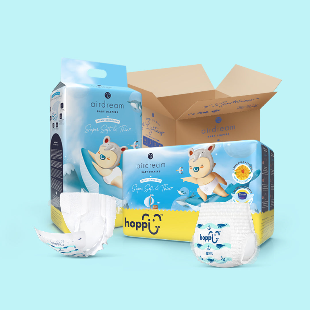[Carton] AirDream Diapers – Hoppi®