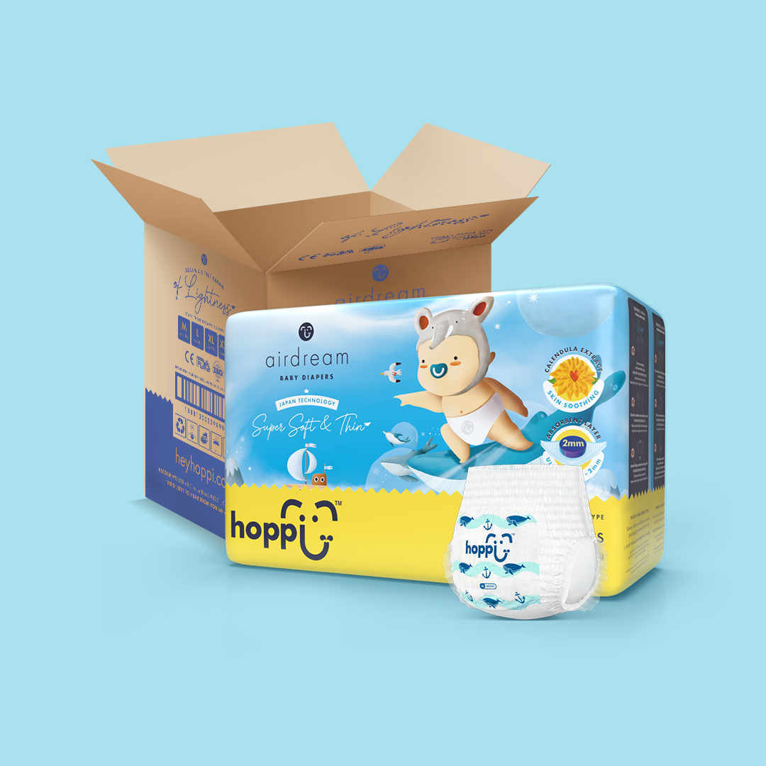 [Carton] AirDream Diapers – Hoppi®